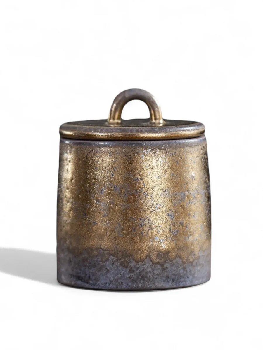 Баночка для чая и кофе Китобой "Лофт", керамика, 400мл, с крышкой