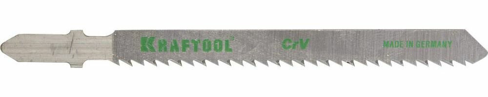 Полотна для лобзика KRAFTOOL T101BR, EU-хвост, по дереву, шаг 2.5 мм, 75 мм, 5 штук 159516-2.5-S5