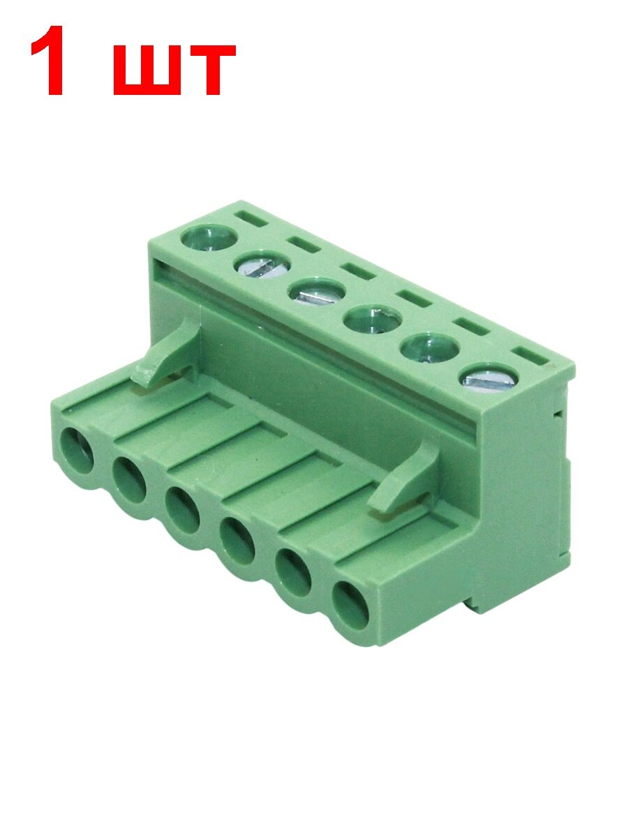 Клеммник на кабель 1 шт. 6 конт. 2EDGK-5,08-06P-1-4