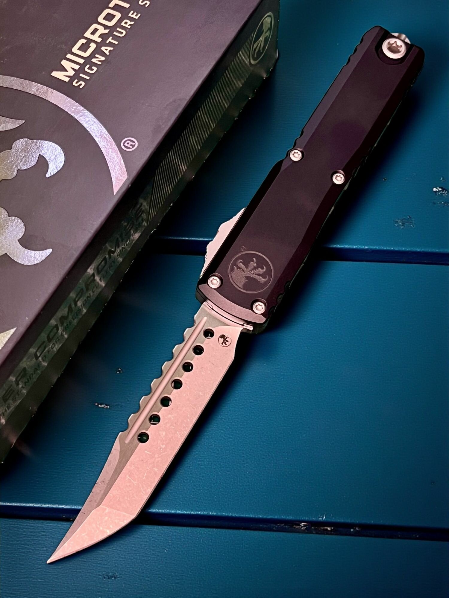 Нож складной MicroTech MCT111910APS Ultratech Gen III ZBP Hellhound Signature, Apocalyptic Blade