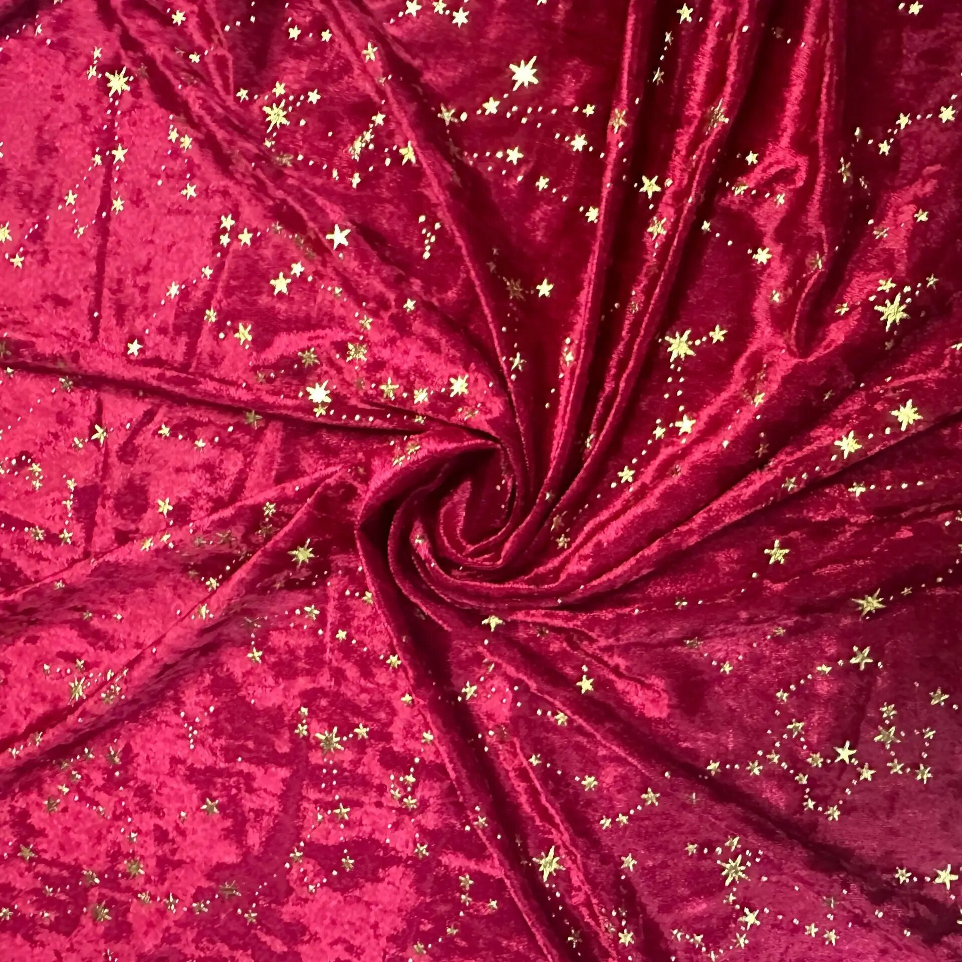 Бронзовая бархатная ткань 1,6 м Бордовый, 15 Light wine red
