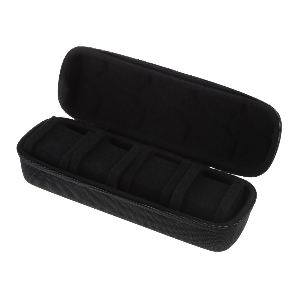 4 Slot Watch Box Luxury Case Display Organizer Holder Menship
