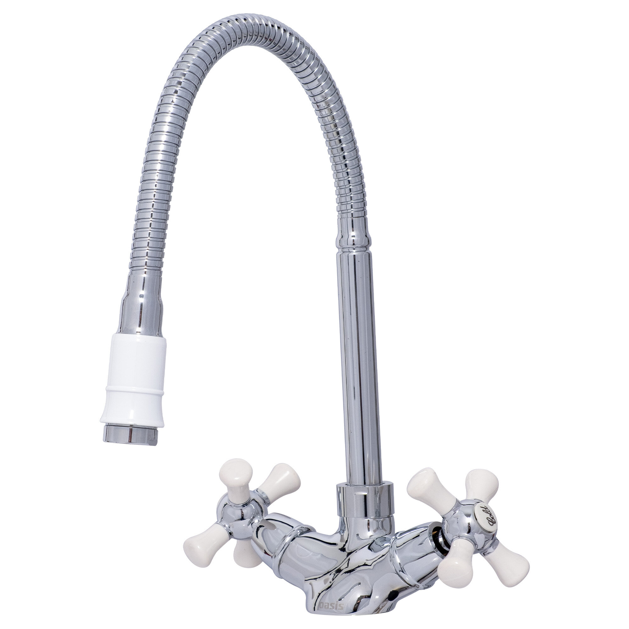 Смеситель Oasis L1003HCGLW для кухни, двухвентильный