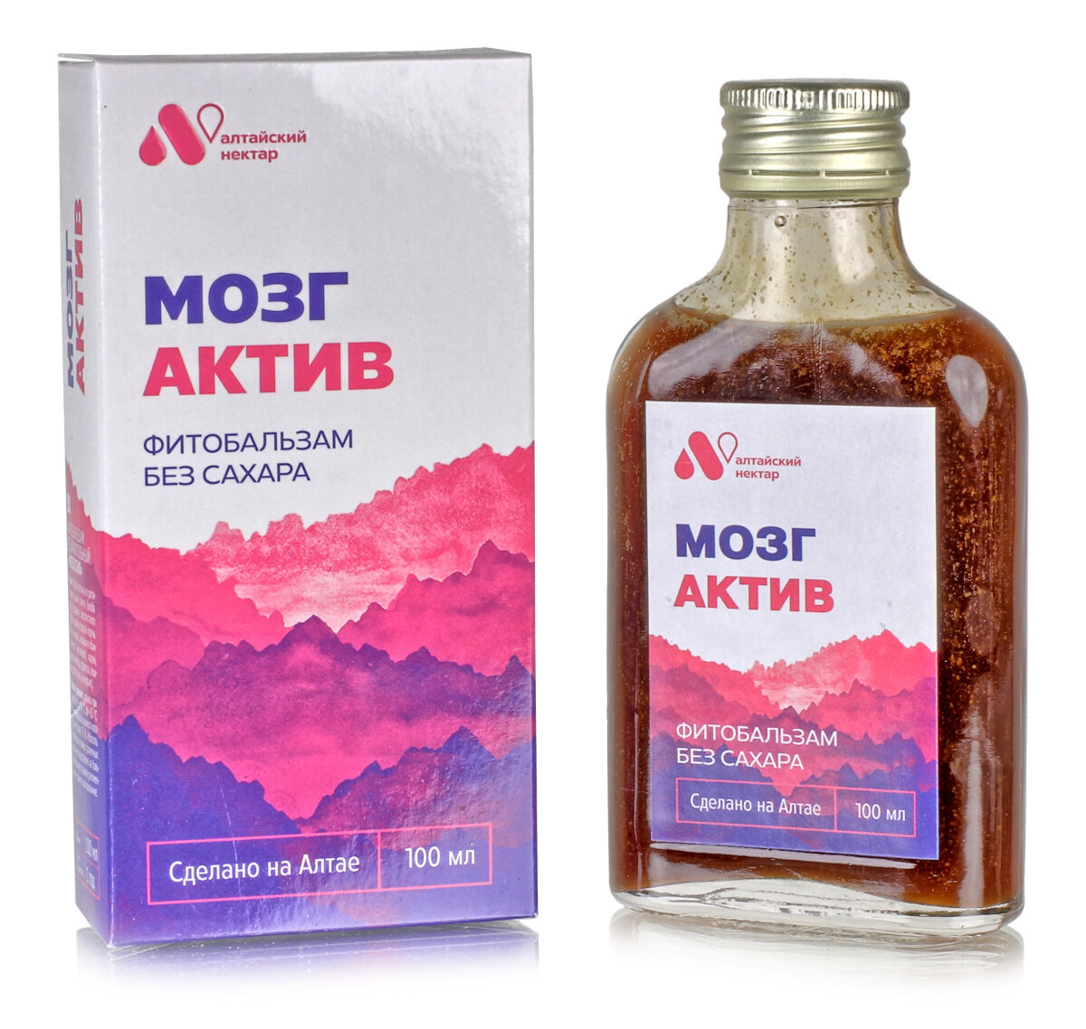 Фитобальзам без сахара для активности мозга мозг актив, 100мл