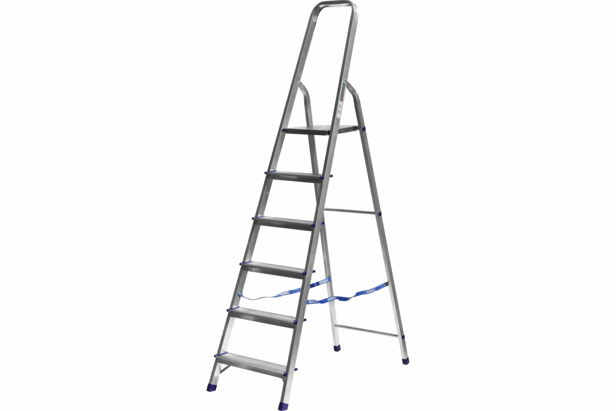 Лестница-стремянка Sibin алюминиевая, 6 ступеней, 124 см [38801-6]