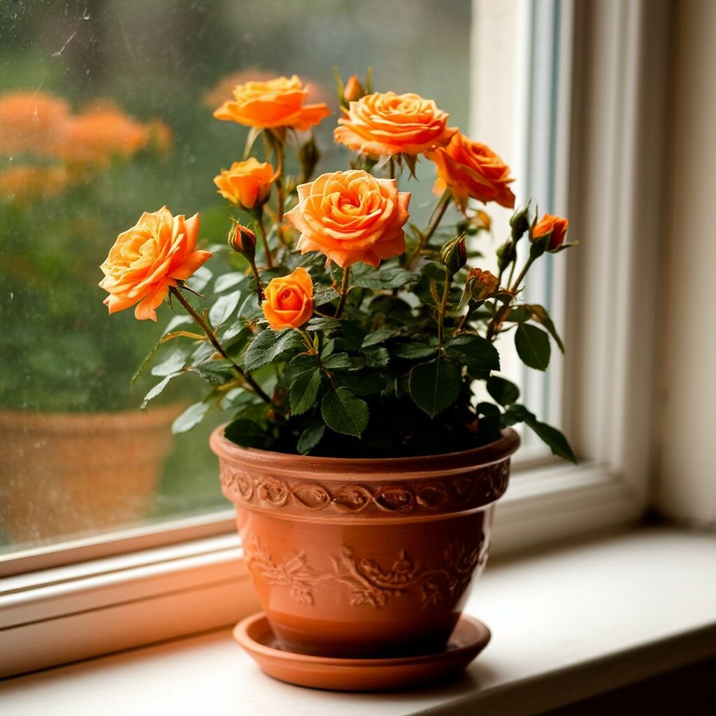 Роза махровая комнатная, семена