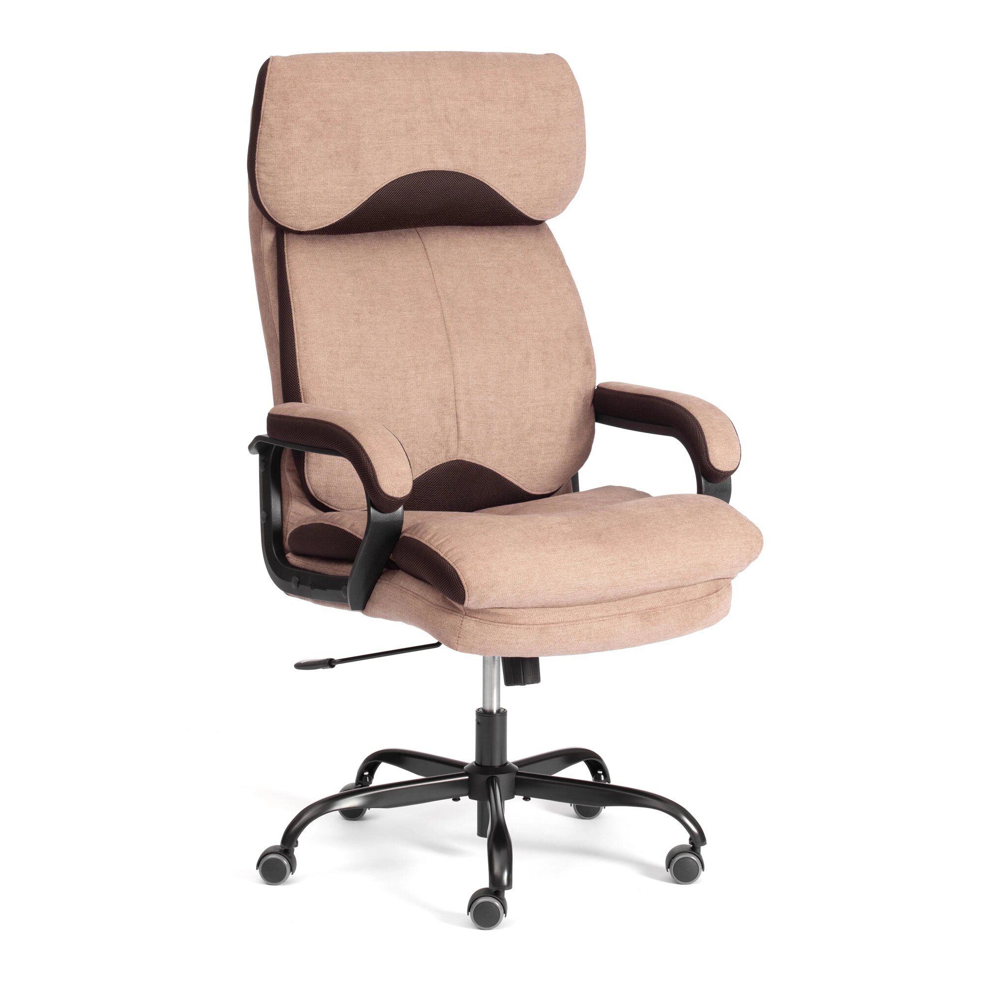 Кресло TetChair Duke metal BL ткань, светло-коричневый, KUB 03/TW-24