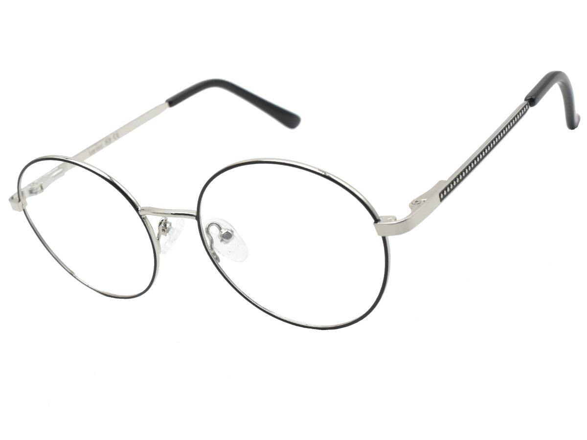 Оправа для очков BANISS BR5081 C01 пол Женский форма оправы Круглая цвет оправы Серебряный, Чёрный