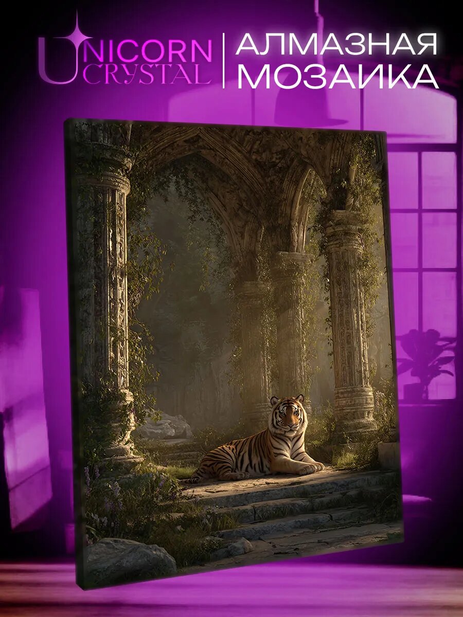 Алмазная мозаика Тигр