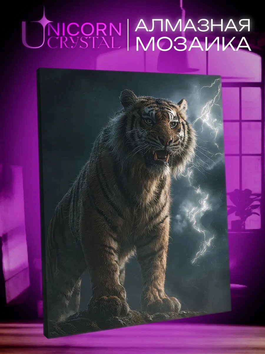 Алмазная мозаика Тигр