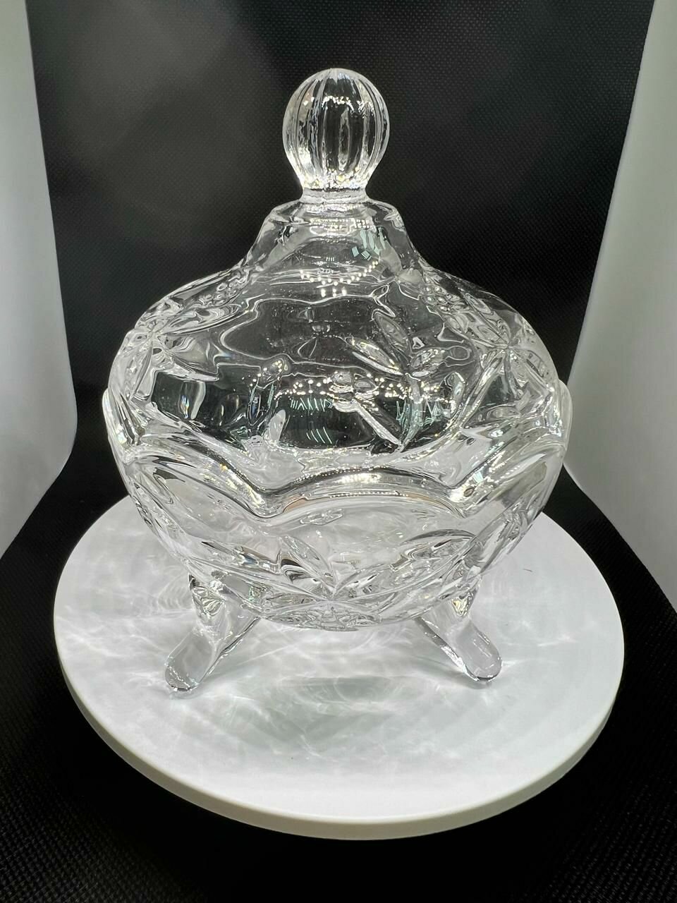 Сахарница с крышкой / Емкость для украшений/ для косметических принадлежностей