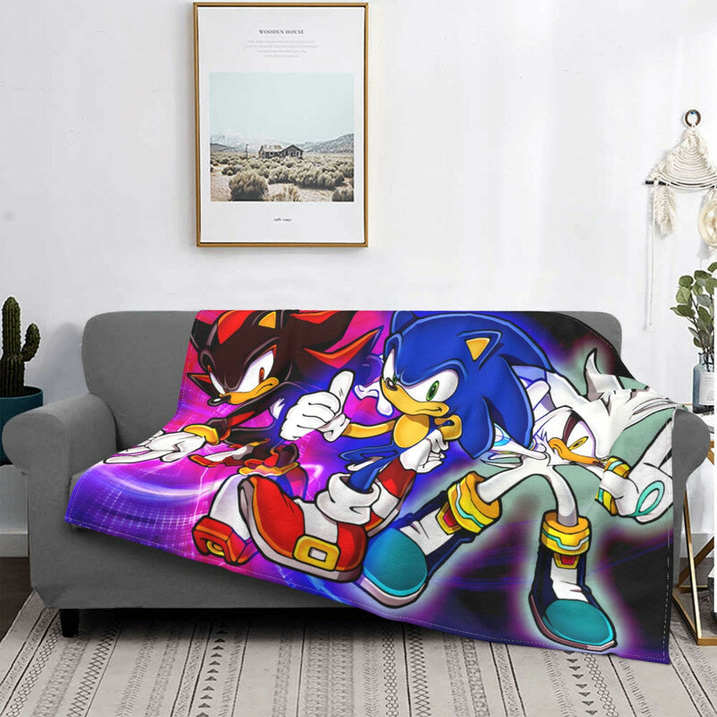 Sonic the Hedgehog Плед Соник Пледы Sonic Ёж Соник Tails Knuckles