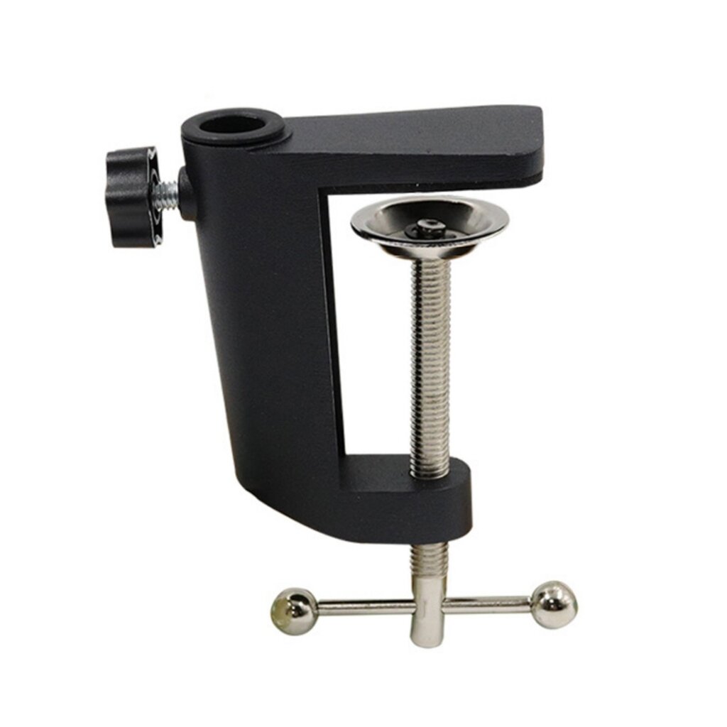 Конденсаторный микрофон микрофон настольная лампа настольный консольный кронштейн аксессуары металлическая основа из алюминиевого сплава-черный