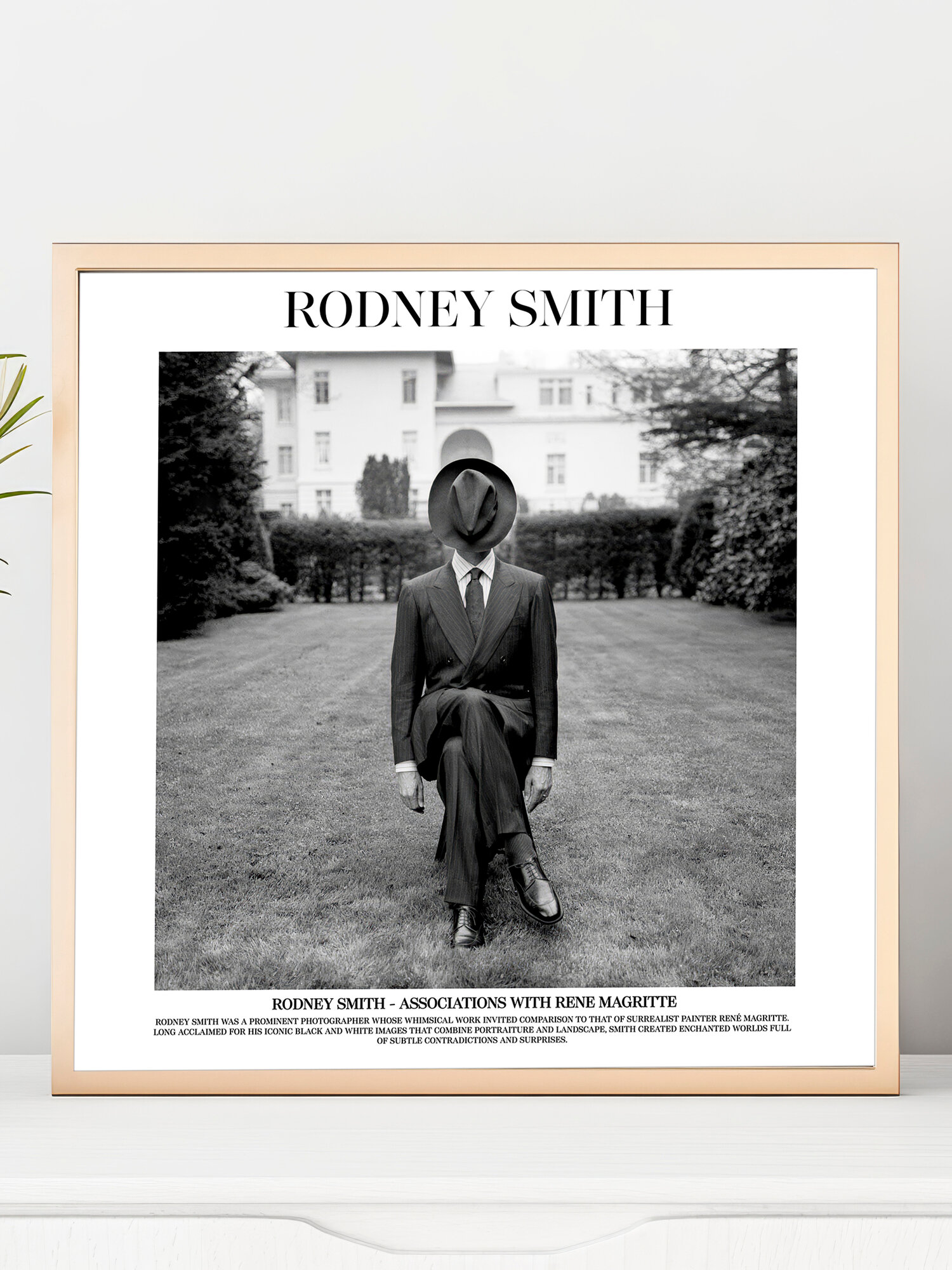 Постер Родни Смит - Автопортрет 2, 40х40, фотография для интерьера Casa Paterna черно-белый