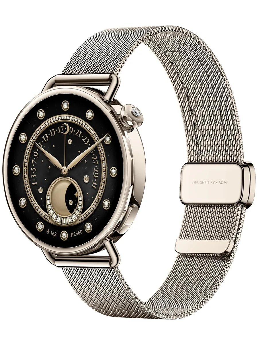 Умные часы Xiaomi Watch S4 Milanese Strap, AMOLED-экран, 320 мАч, золотистые