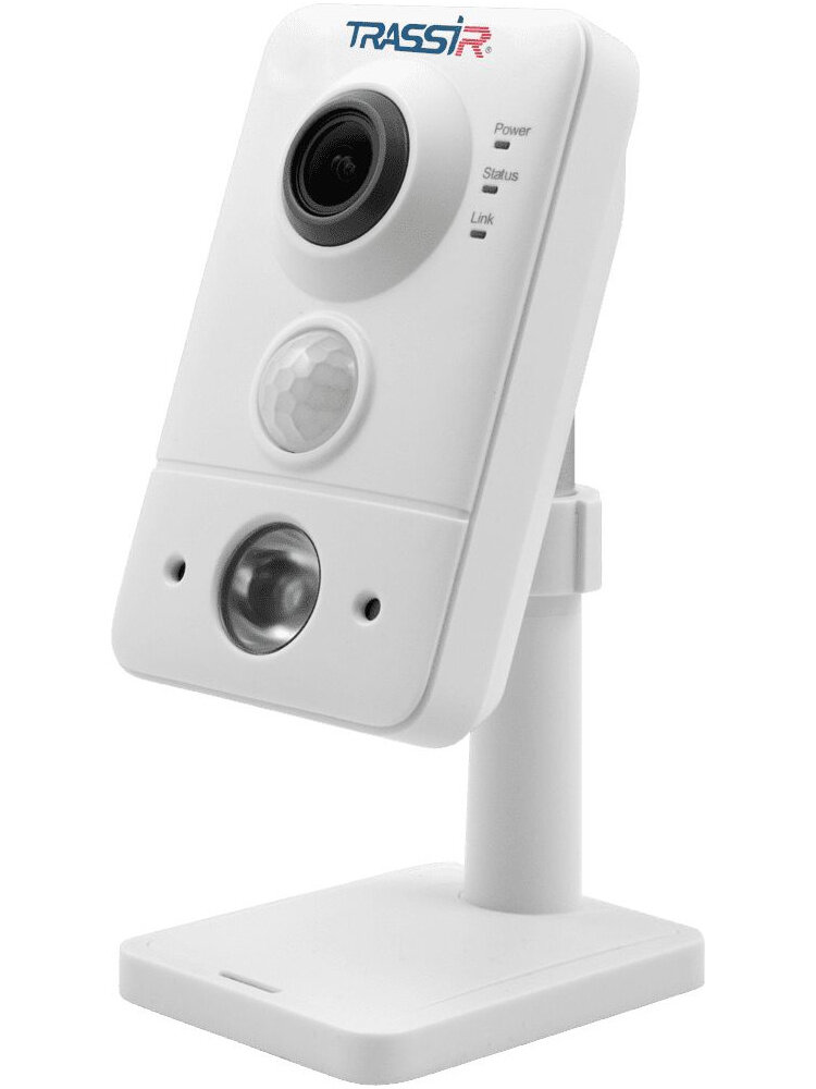 Камера видеонаблюдения Trassir TR-D7121IR1 v6, фокусное расстояние фиксированное 2.8мм-2.8мм белый