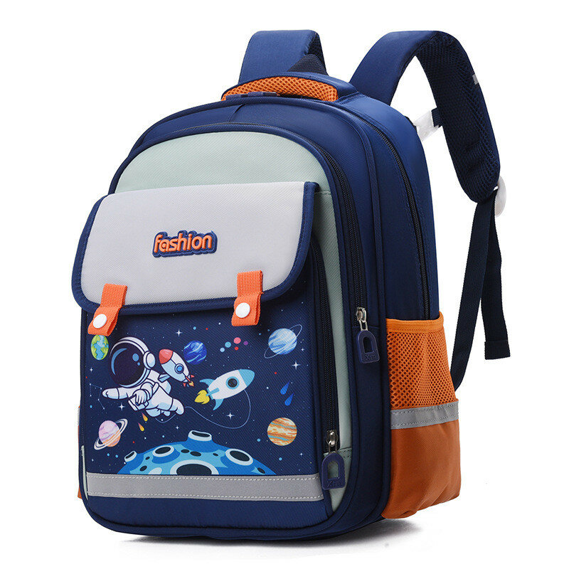 Kids fashionable oxford cloth backpack with reinforced stitching for daily commuting