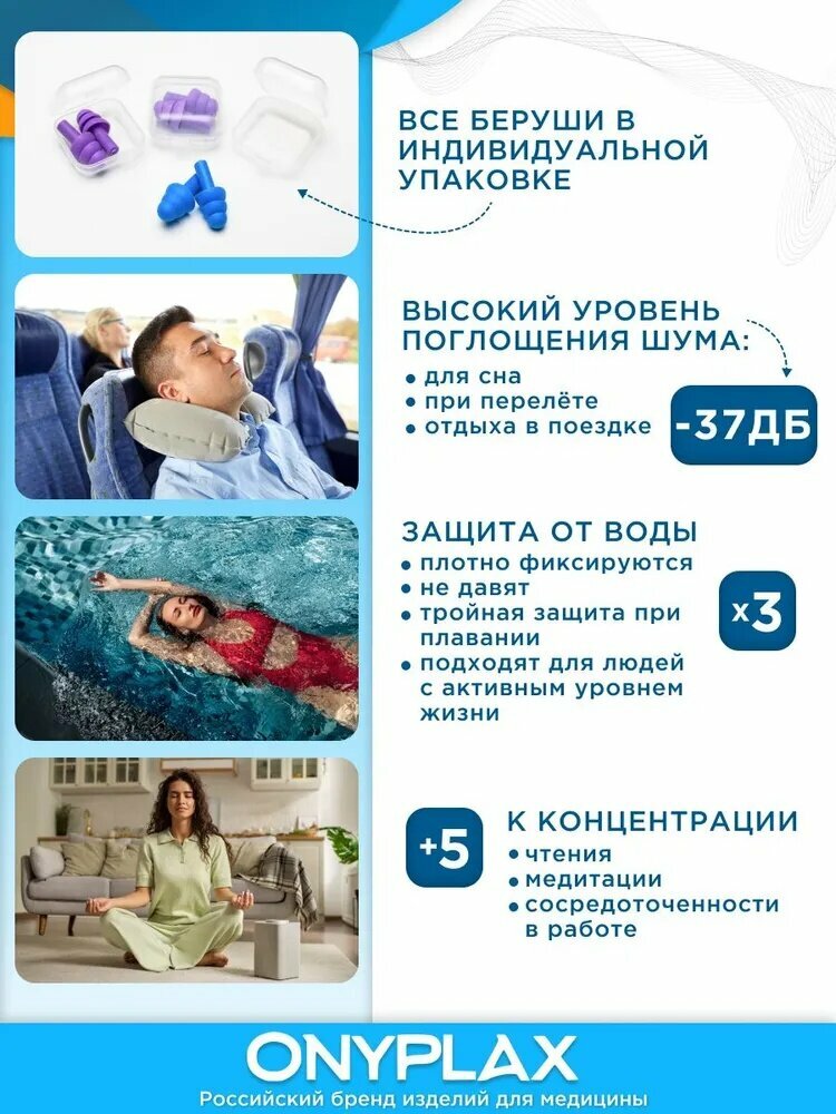 Беруши для плавания — фото 1