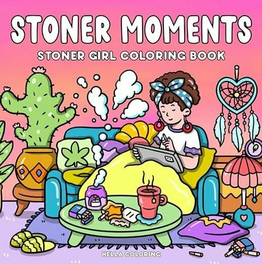 Раскраска антистресс для взрослых и подростков Coco Wyo -STONER MOMENTS 58