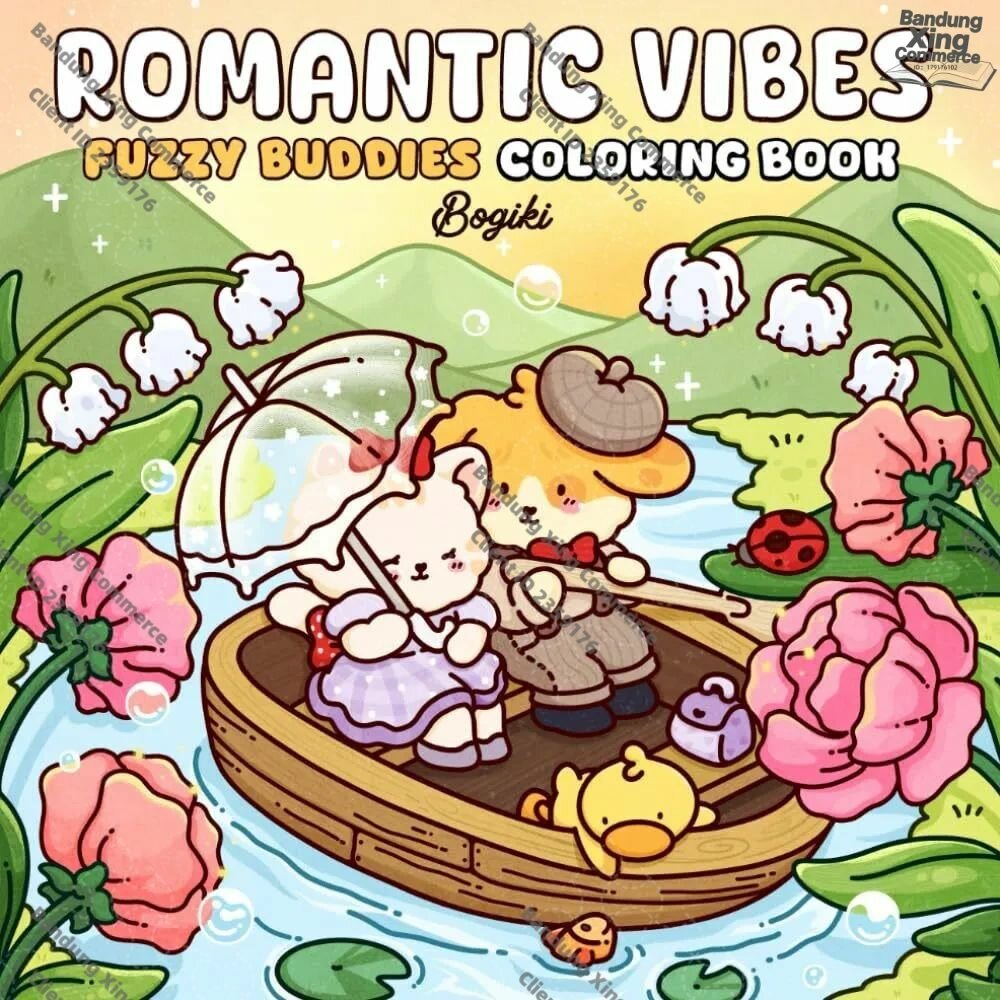 Раскраска антистресс для взрослых и подростков Coco Wyo -ROMANTIC VIBES