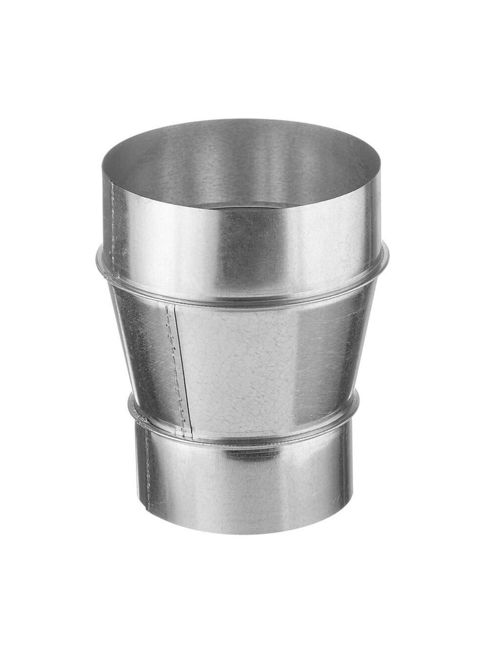 Переход с круглых воздуховодов d125 мм на круглые d100 мм оцинкованный