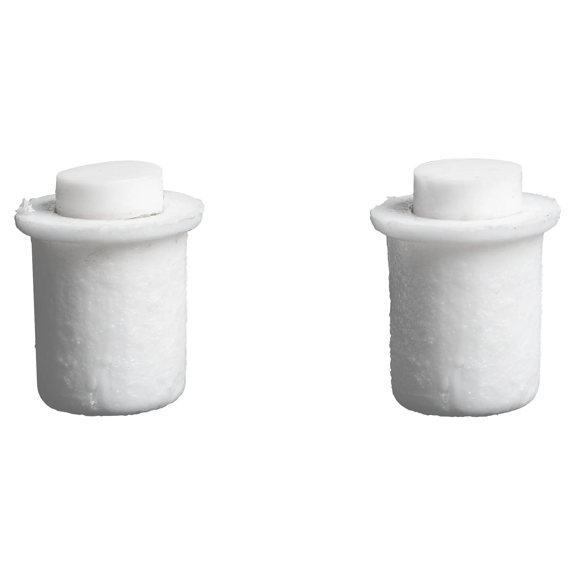 Демпфер врезной 8x12 мм пластик белого цвета для мебели и дверей, плавное затухание