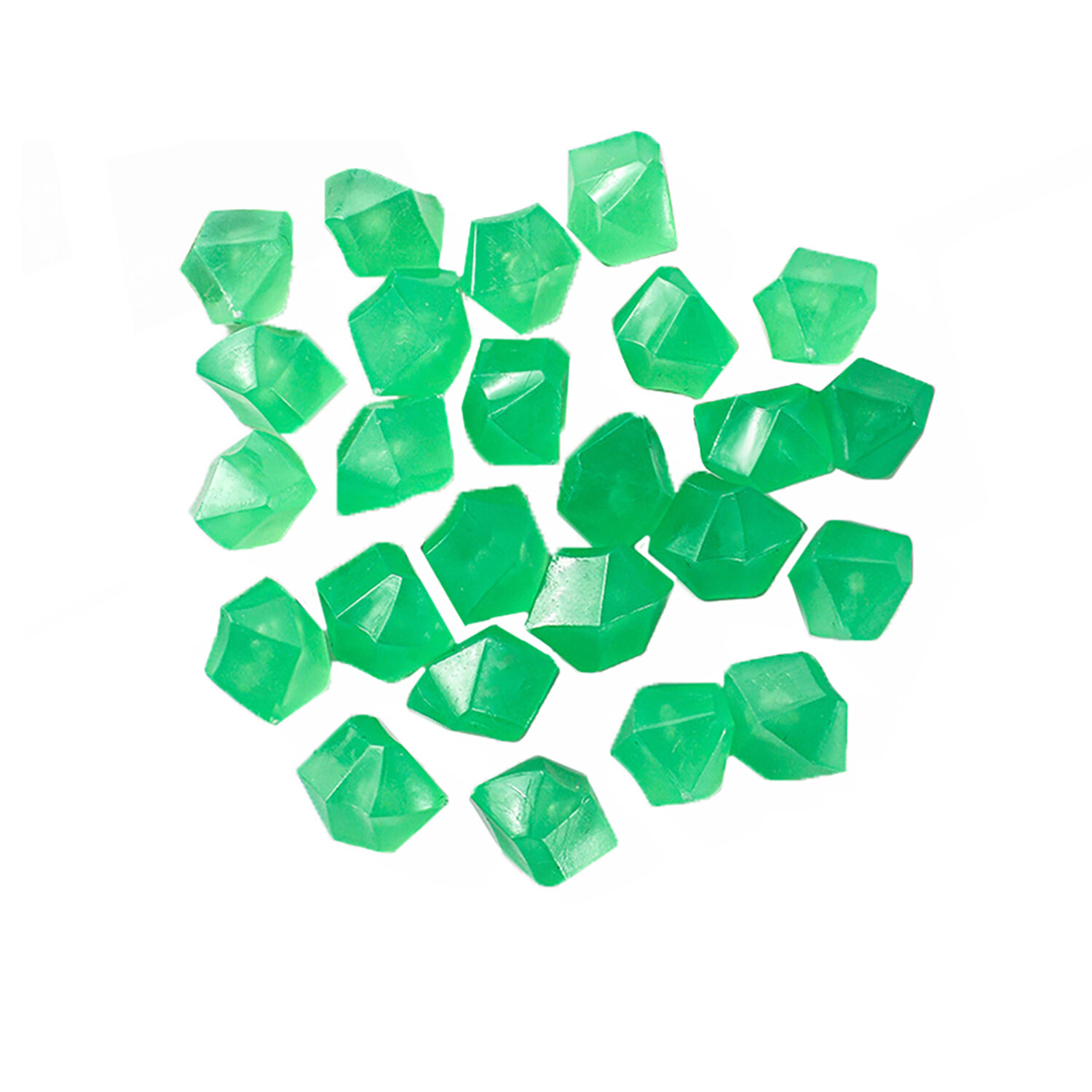 100 шт. Светящиеся в темноте камни Светящиеся камни Флюоресцентные камни в форме бриллианта Декорация для аквариума Водный ландшафт Уличный ландшафт Садовая дорожка