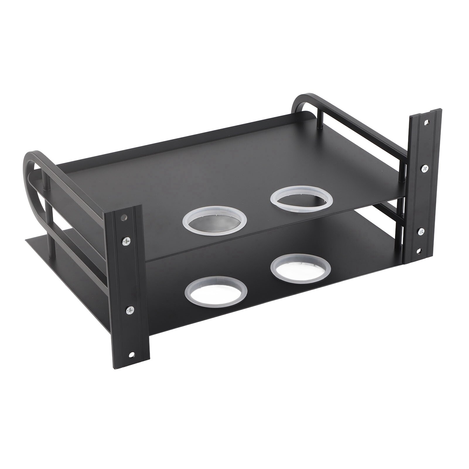 Двухслойная плавающая настенная полка, полка для ТВ-коробки, настенный маршрутизатор, DVD-кабельная полка для дома