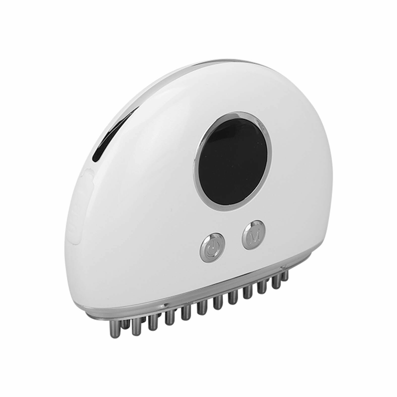 Электрический массажер для кожи головы с микротоками, многофункциональный, белый, ABS, встроенный литий-ионный аккумулятор 500mAh