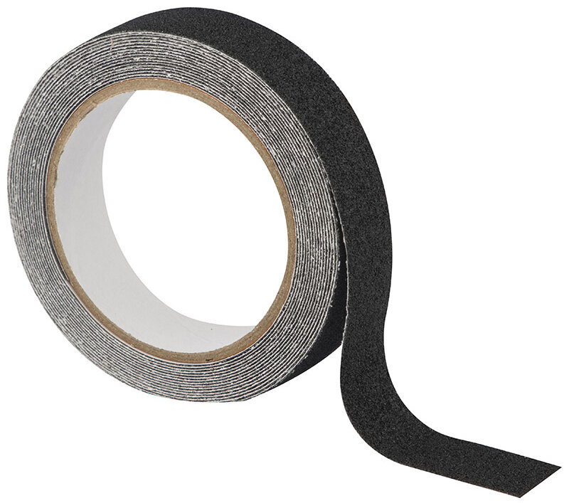 Лента самоклеящаяся противоскользящая 5мх25мм для пола и лестниц (12/144)