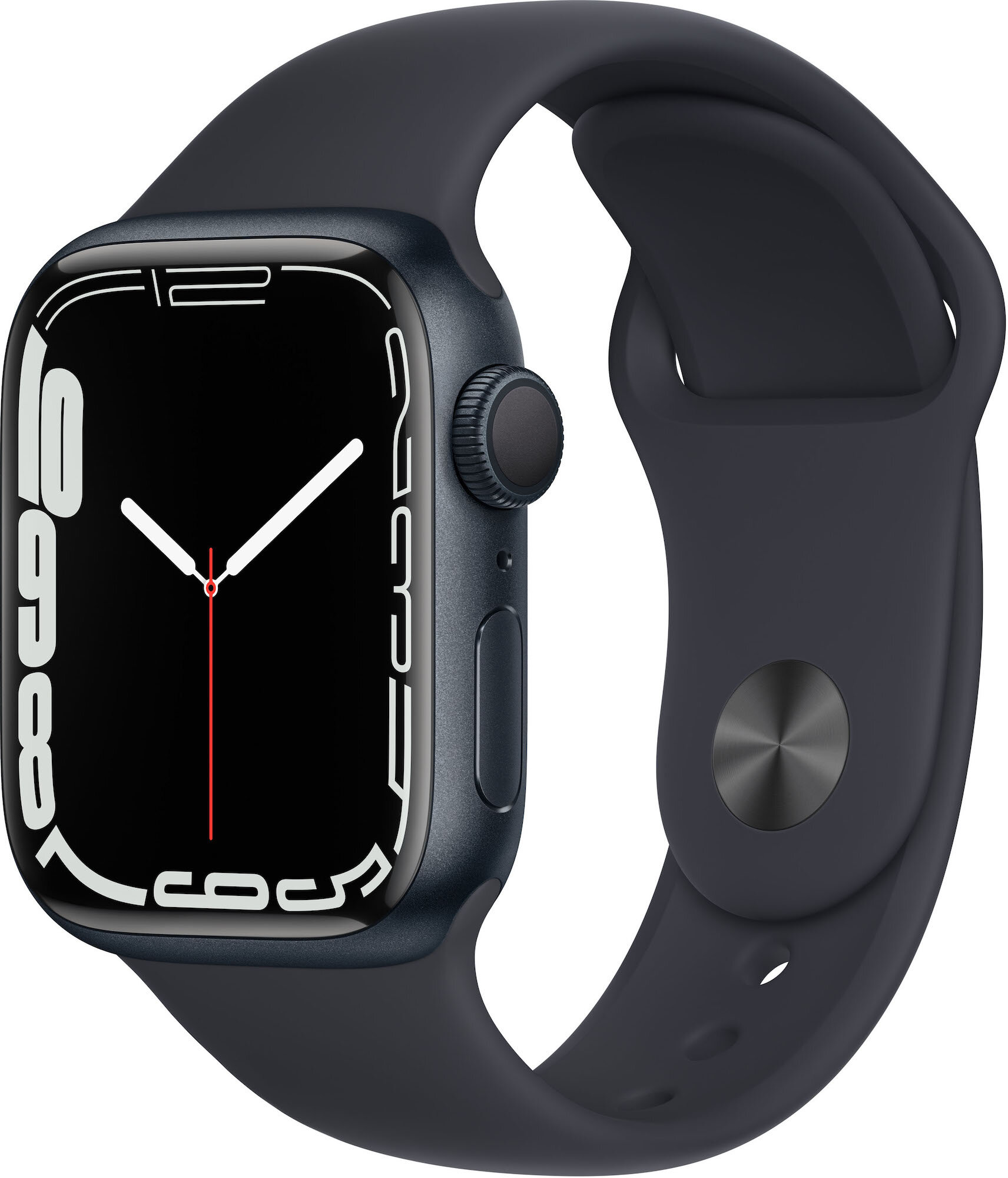 Smart watch эпл вотч Series 7 41 мм Aluminium Case спортивный ремень GPS , смарт часы мужские/женские, полуночный синий