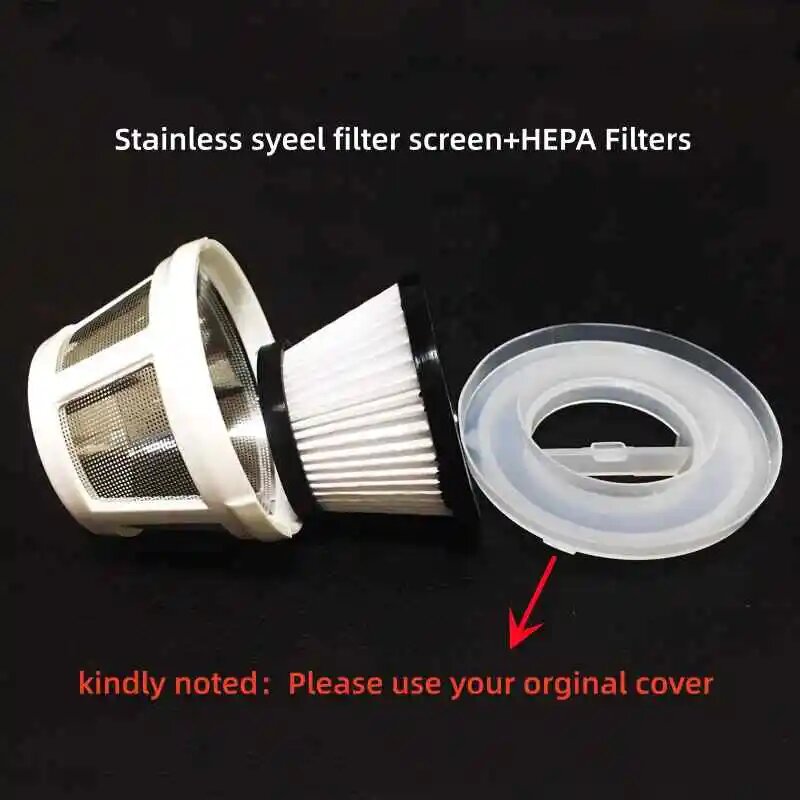 Замена HEPA-фильтров для пылесоса 70mai PV01, автомобильного пылесоса Swift Midrive, Stainless filter