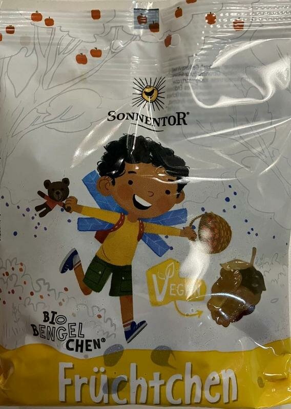 Конфеты жевательные органические "Медвежата дарящие хорошее настроение" SONNENTOR 100 г