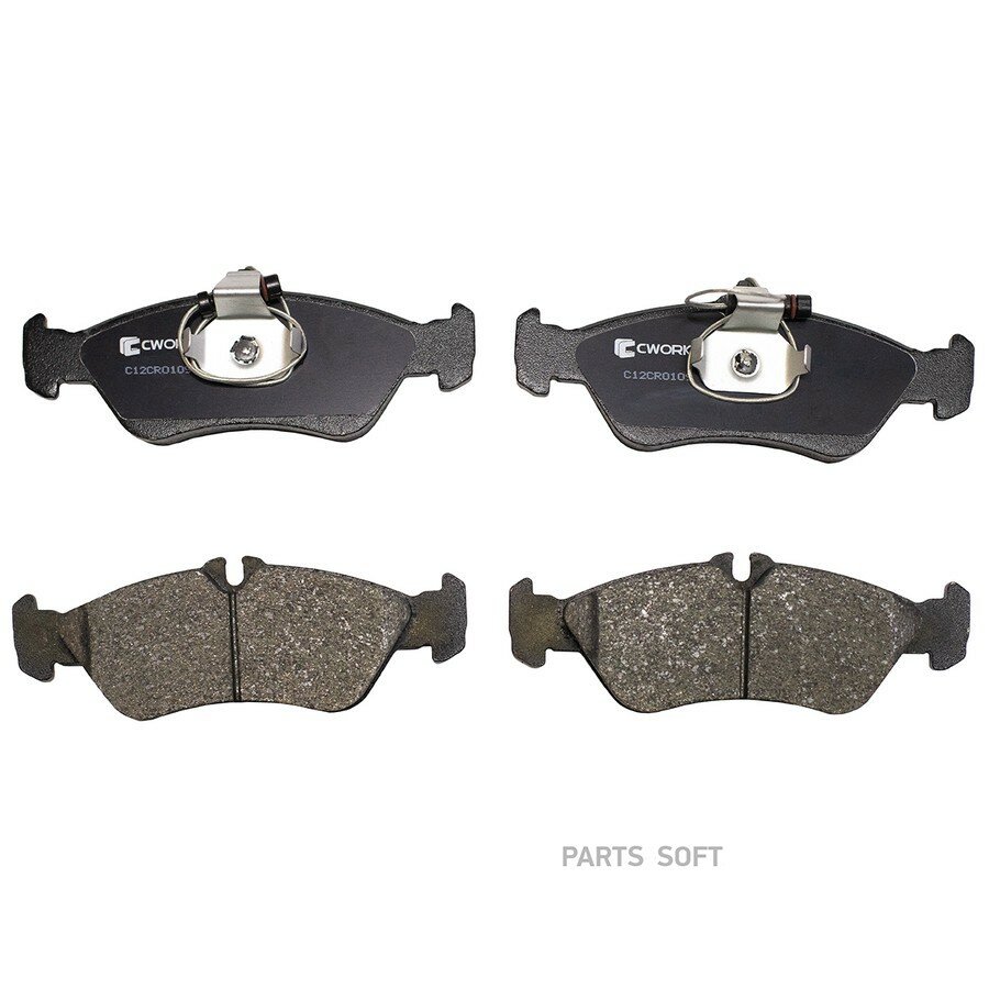 CWORKS Тормозные колодки задние, Low Metallic