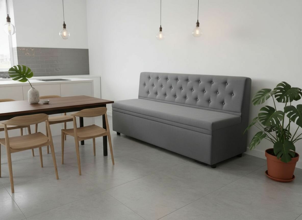 Диван Кухонный прямой раскладной со спальным местом Форест