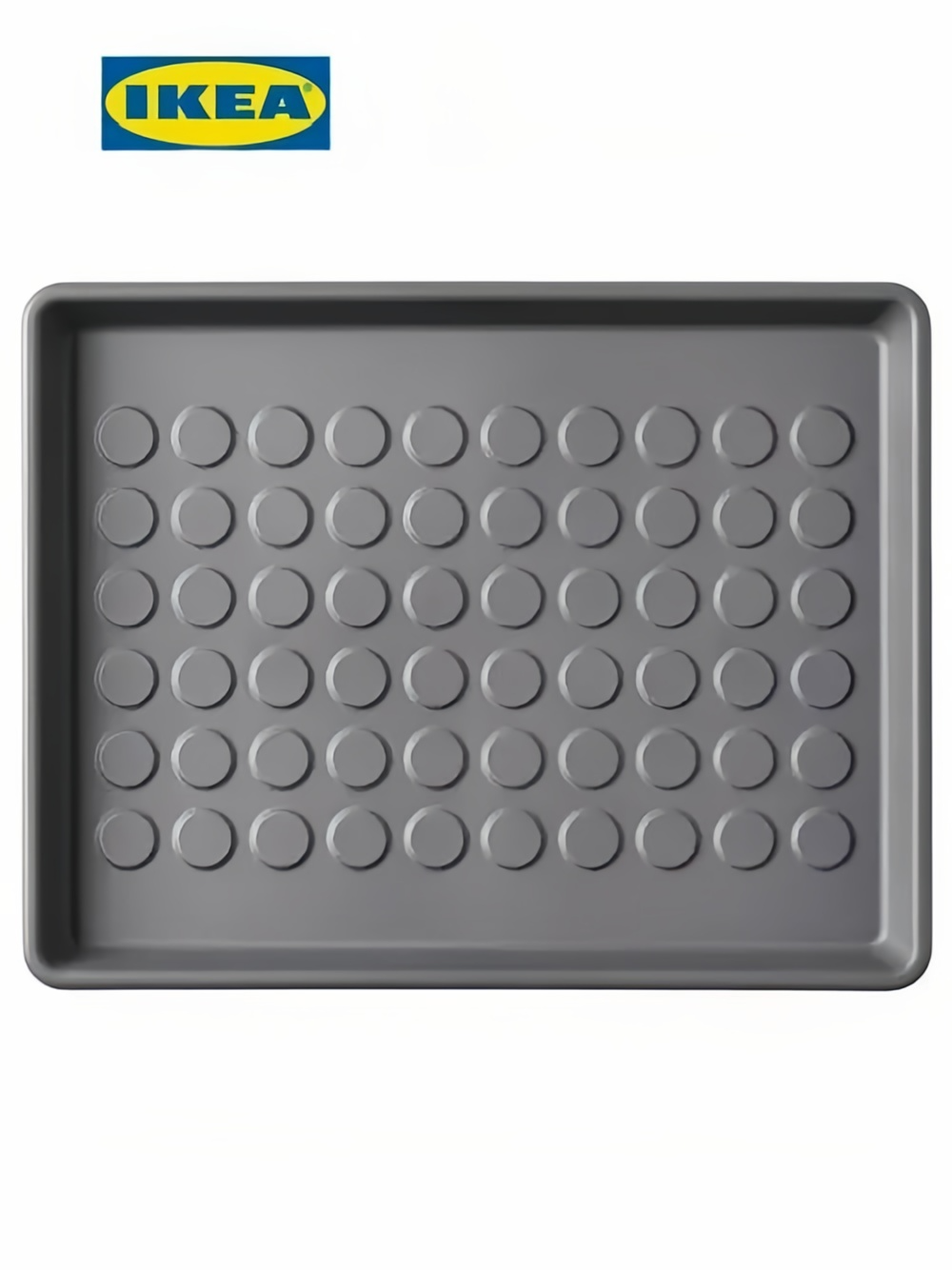 Коврик для обуви IKEA BAGGMUCK, с бортиком, 46х35 см, для 2 пар обуви