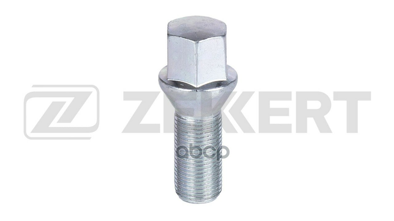Болт колесный конус М14x1 25 длина резьбы 28 ключ 17 цинк Zekkert арт. be-4162