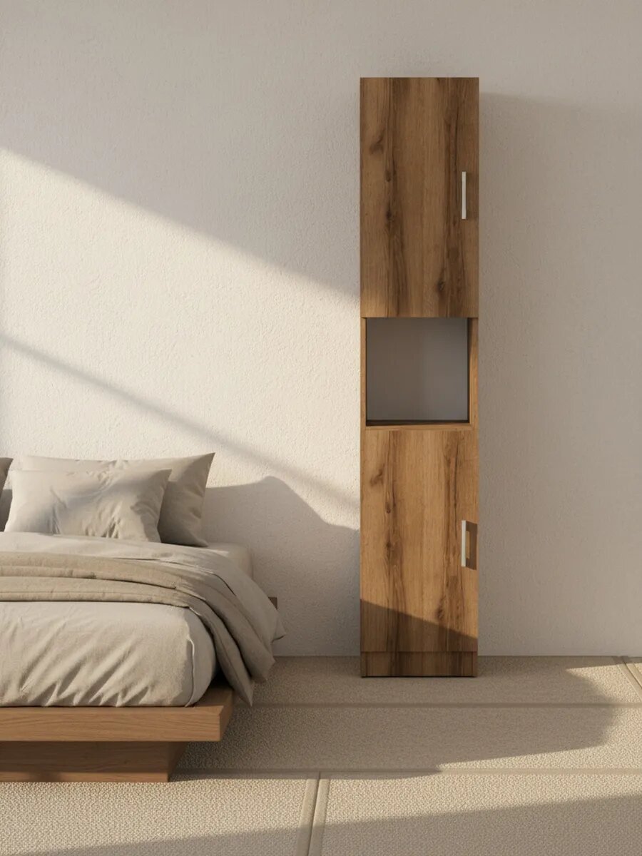 Распашной для одежды шкаф пенал FRESTER с полками в прихожую, от производителя