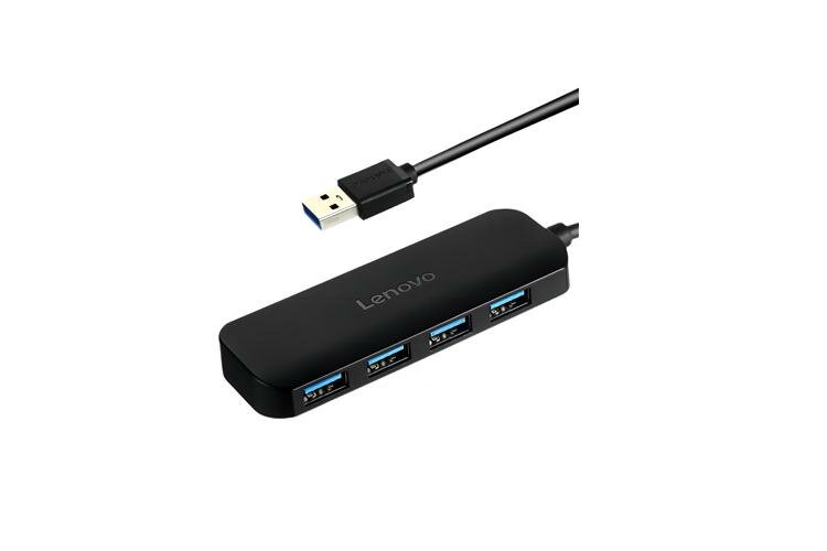 Док-станция Lenovo 4-портовая USB 3.0, черная, 5863923