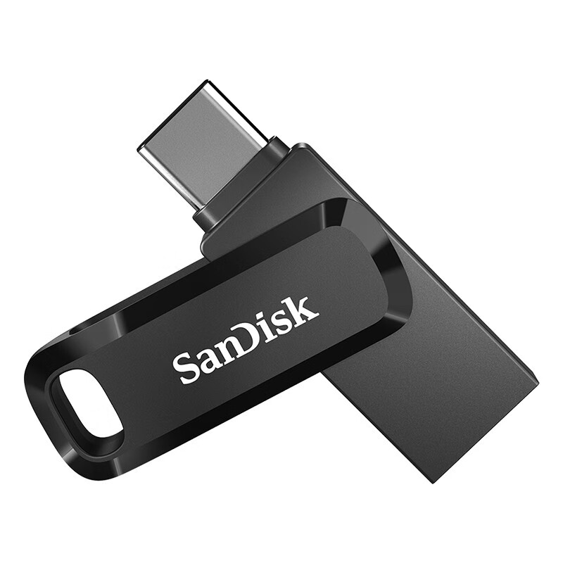 USB-накопитель SanDisk Z46, 128 ГБ, Type-C, USB 3.1, черный, скорость чтения 150 МБ/с, прочный