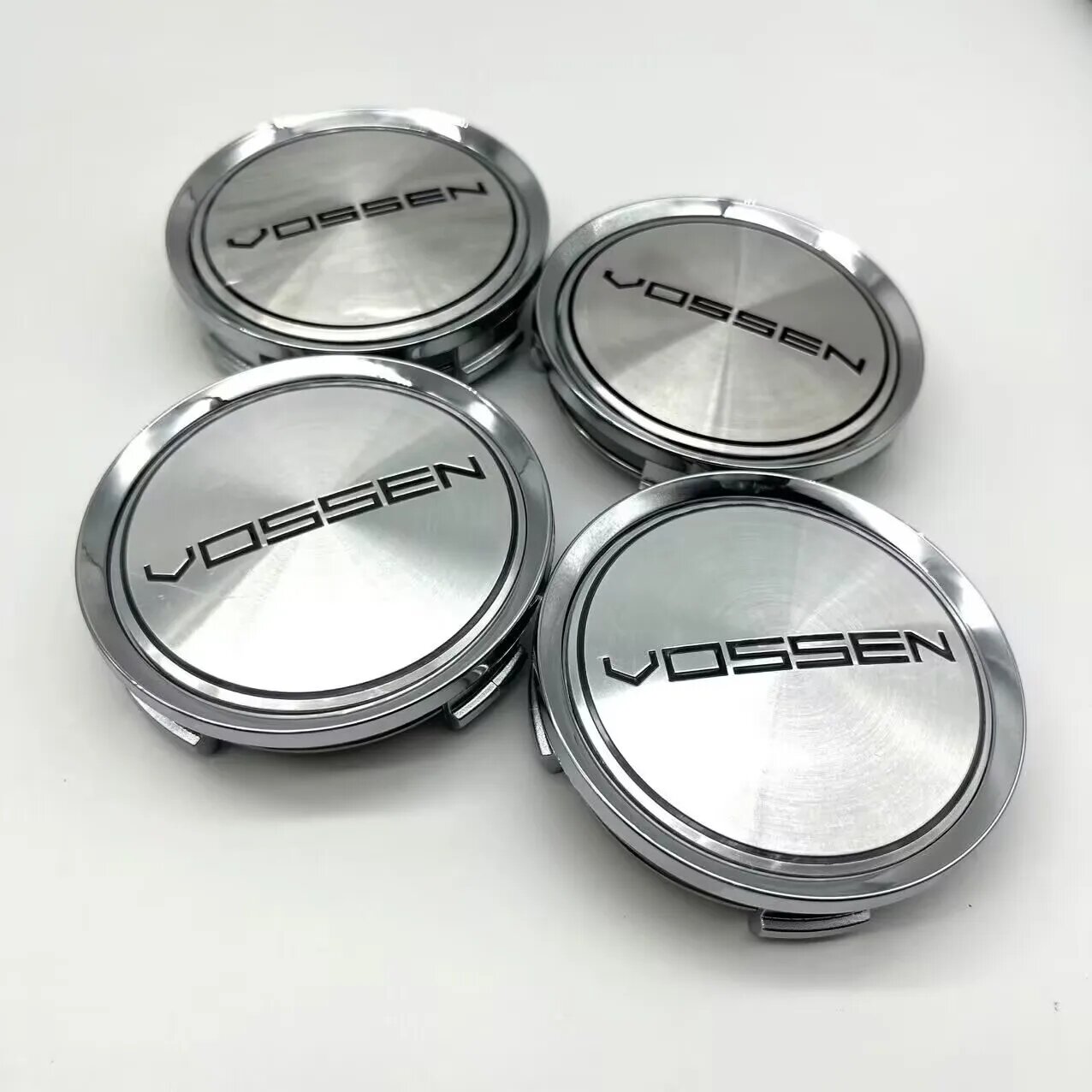Комплект из 4 колпачков для центра диска Vossen (внешний диаметр 74 мм, внутренний диаметр 69 мм) для автомобильных дисков, защитные пылезащитные пластиковые колпаки, аксессуары
