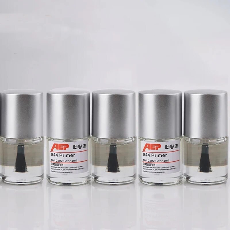 Набор Автомобильных Клеев: 1/2/5 Флаконов – Клей-праймер, Клейкая Лента, Кисть, 5 bottles