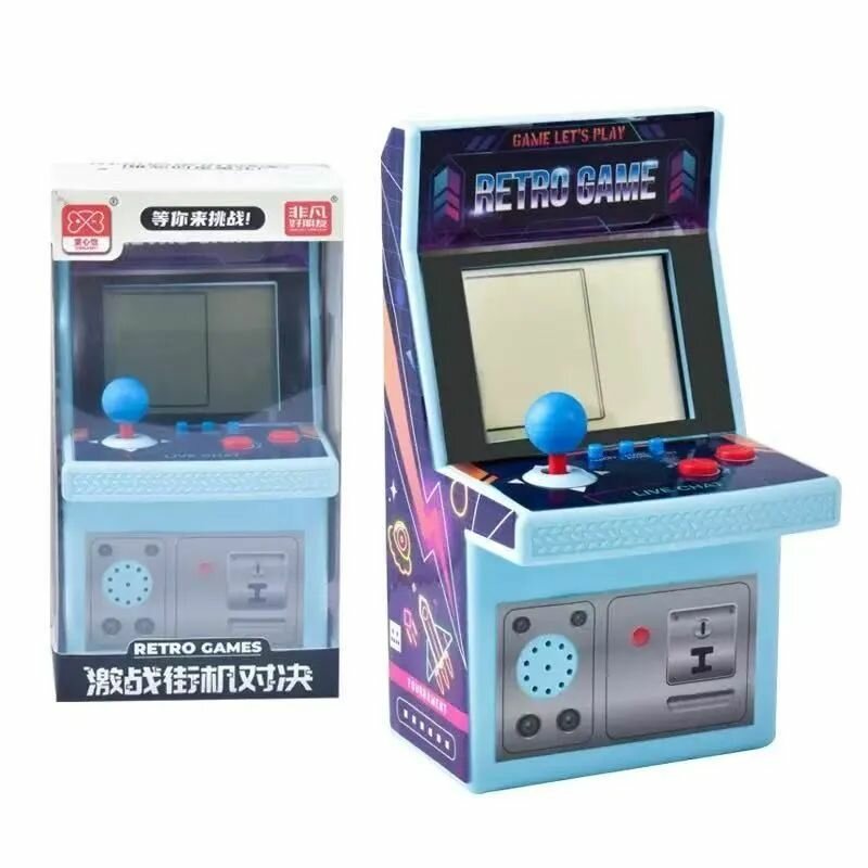 Игрушечный автомат "Тетрис", Мини, Брелок, Прозрачная панель,1 шт