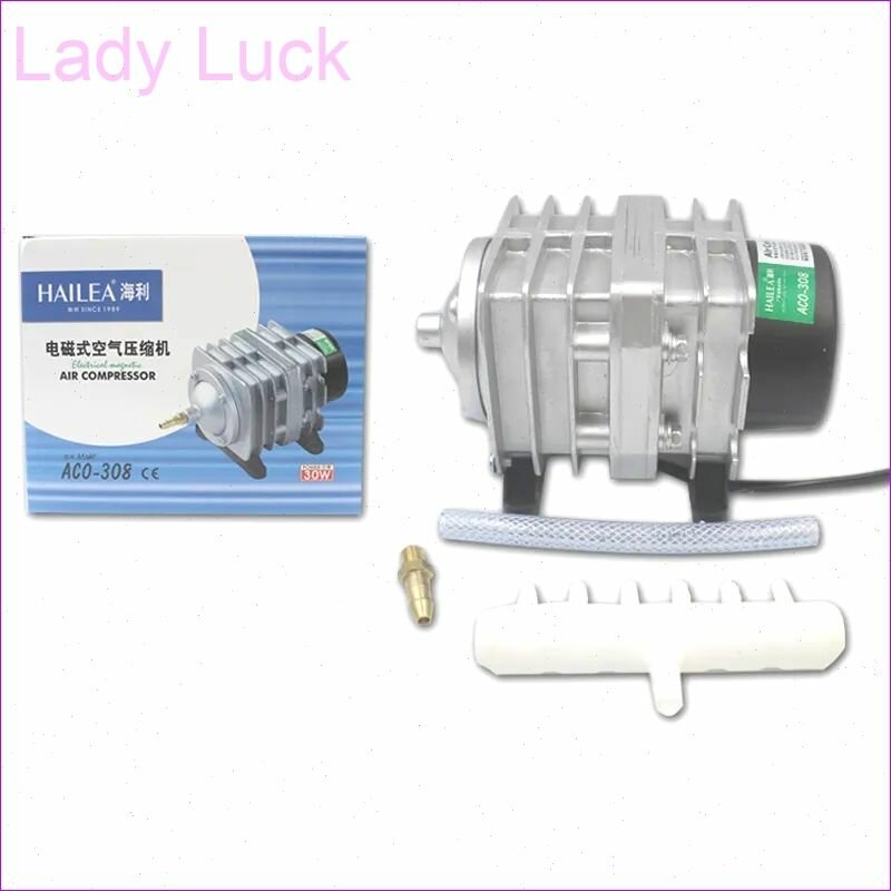 ACO-308 30 Вт 55Л / мин аквариумный электромагнитный воздушный насос компрессор кислородный насос