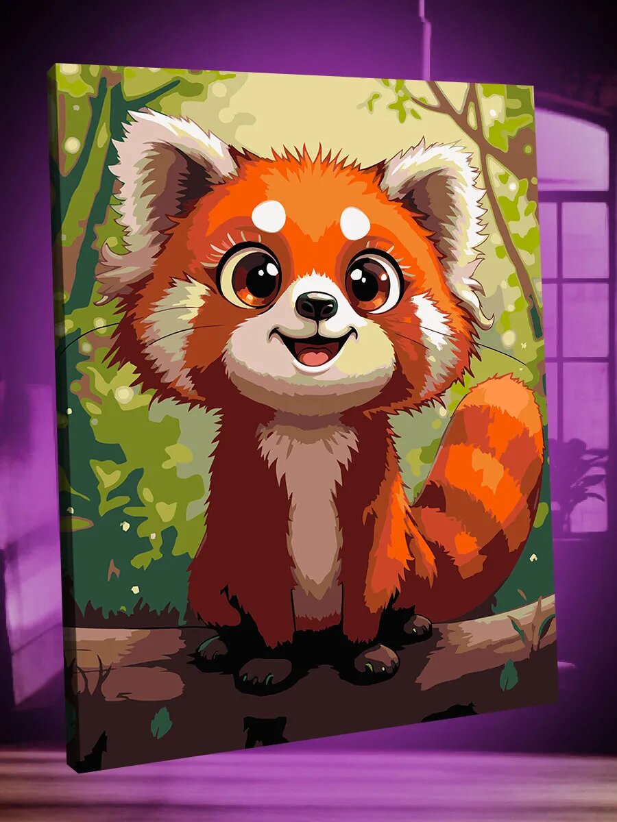 Картина по номерам Панда