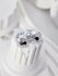 Серьги, фианит, кристаллы Swarovski, кристалл, белый, серый
