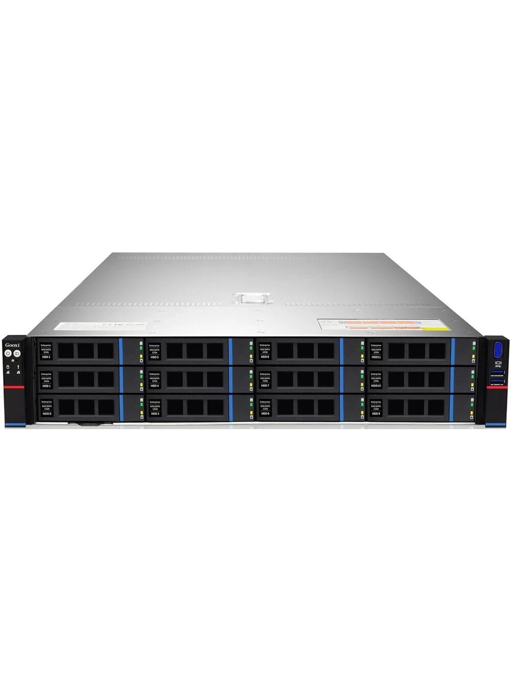 Серверная платформа Gooxi SL201-D12RE-G3 2U 2*LGA4189, 32*DDR4, 12*3.5" (2.5") SATA/SAS, 9460-8i 4G +BBU, 12Gb/s SAS