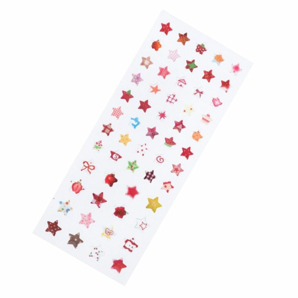 Трехмерные эпоксидные наклейки candy stars cute material decoration collage stickers-клубничные звезды