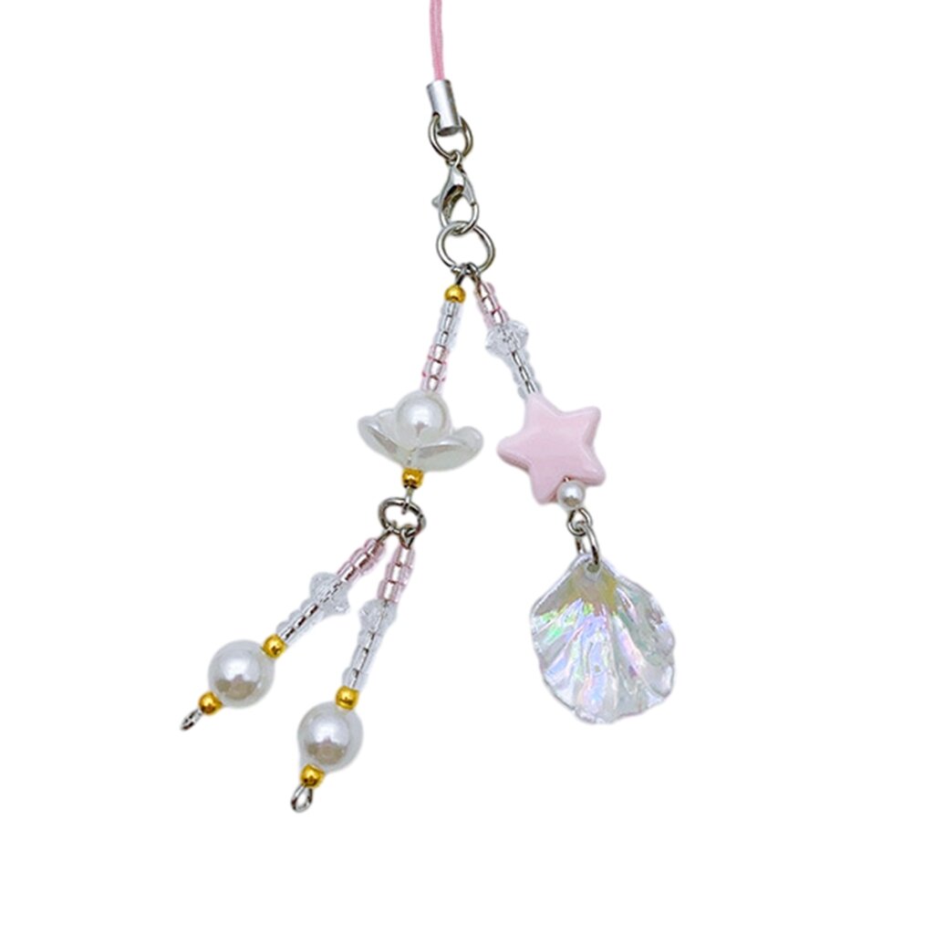 Вышитый Бисером Ремешок Для Телефона Лазеры Ракушки Ремешок Для Запястья Унисекс С Длинными Кисточками Аксессуар