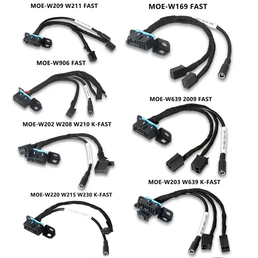 Для Mercedes Benz All EZS Bench Test Cable для W209/W211/W906/W169/W208/W202/W210/W639 Работа с VVDI MB Tool 7 шт.